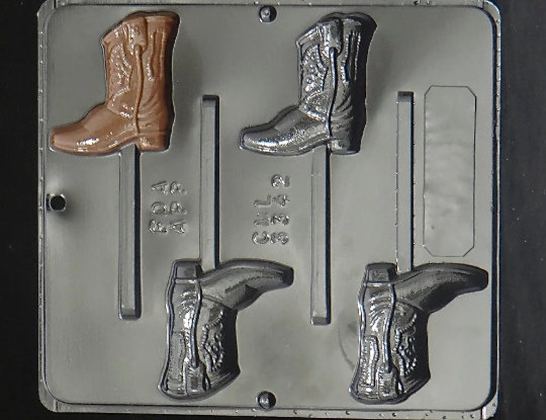 Cowboy Boot Lollipop Chocolate Candy Mold 3342 - Etsy