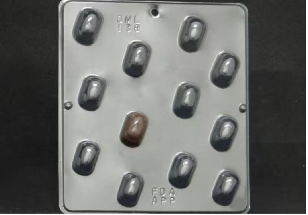 Almond Piece Candy Mold for Chocolate Candy Making 138 - Etsy