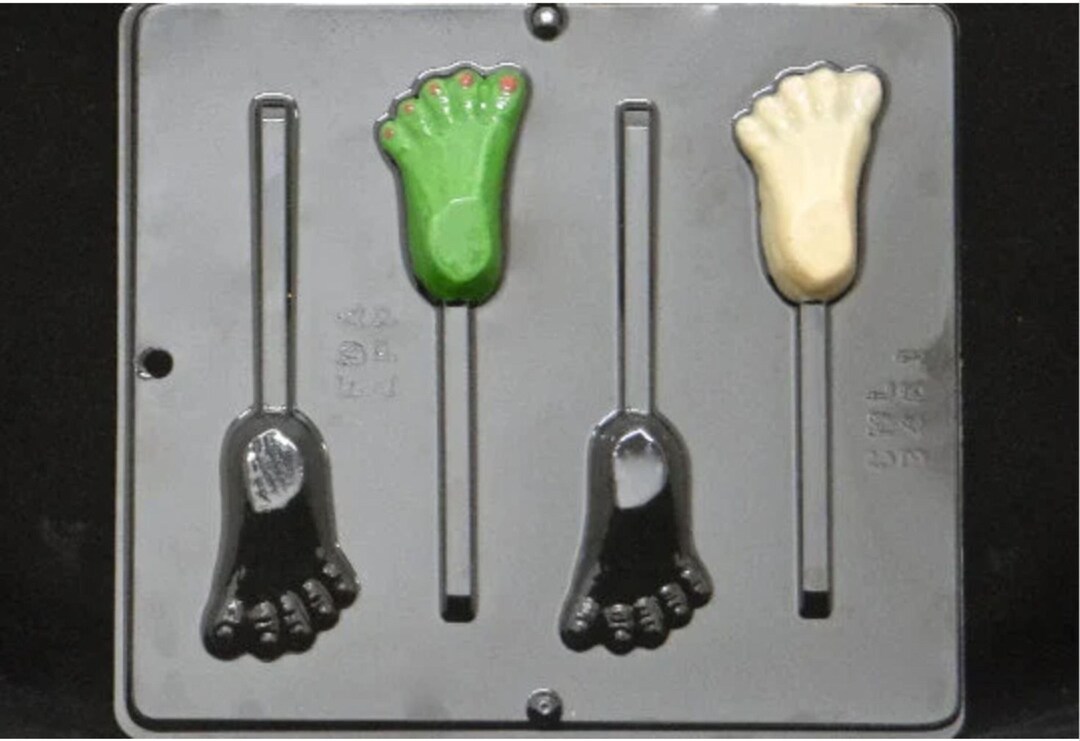 Foot Lollipop Chocolate Candy Mold 3461 - Etsy