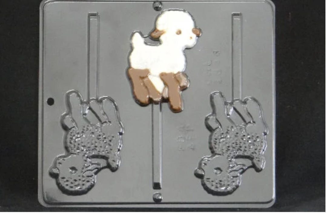 Lamb Lollipop Chocolate Candy Mold Easter 1844 Easter Sheep - Etsy