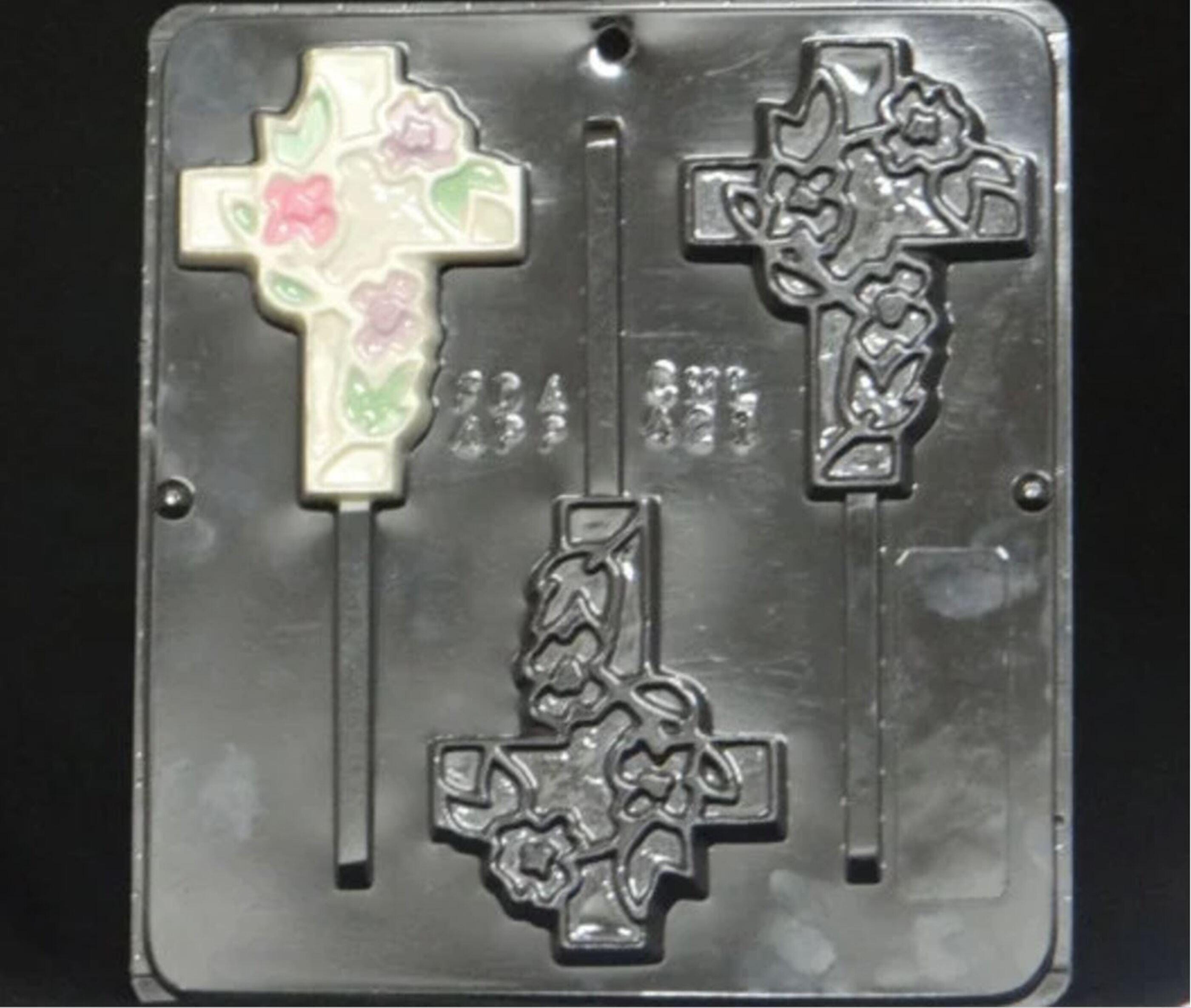 Cross Lollipop Chocolate Candy Mold Religious 421 - Etsy