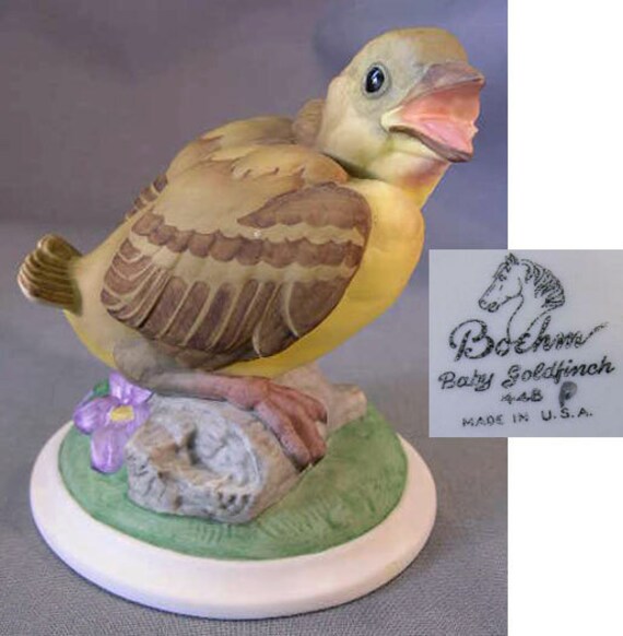 Boehm Porcelain Baby Bird Figurine Fledgling GOLDFINCH Mold - Etsy