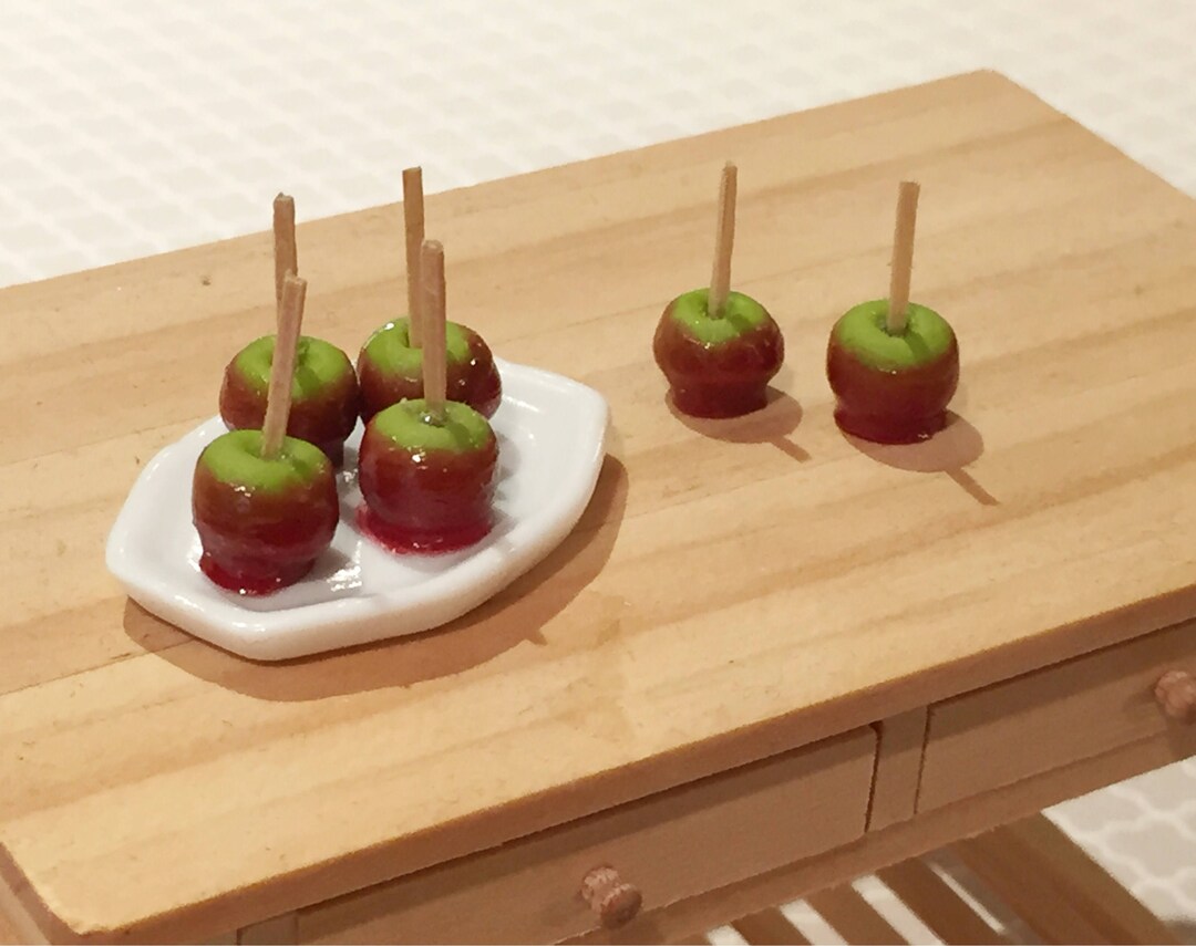Dollhouse Miniature Candy Apples - 12th Scale Miniature Food - Etsy