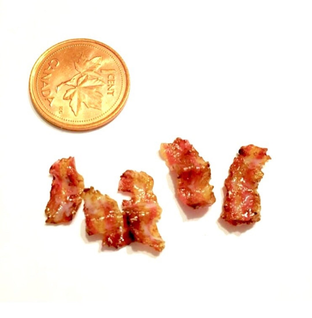 Dollhouse Miniature Bacon - 12th Scale Miniature Food - Etsy