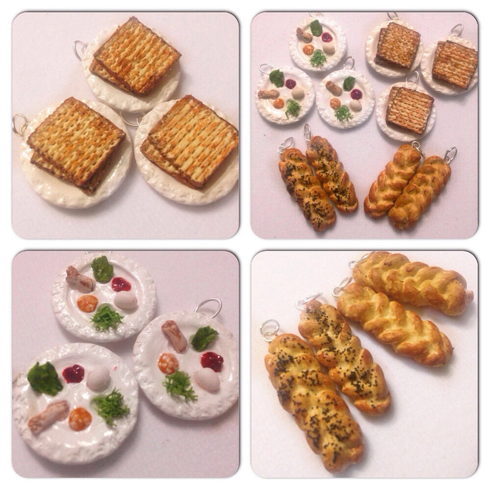 Jewish Challah Charm Decorated With Poppy Seeds Judaic - Etsy Canada