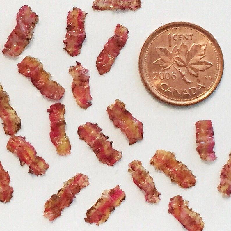 Dollhouse Miniature Bacon - 12th Scale Miniature Food - Etsy