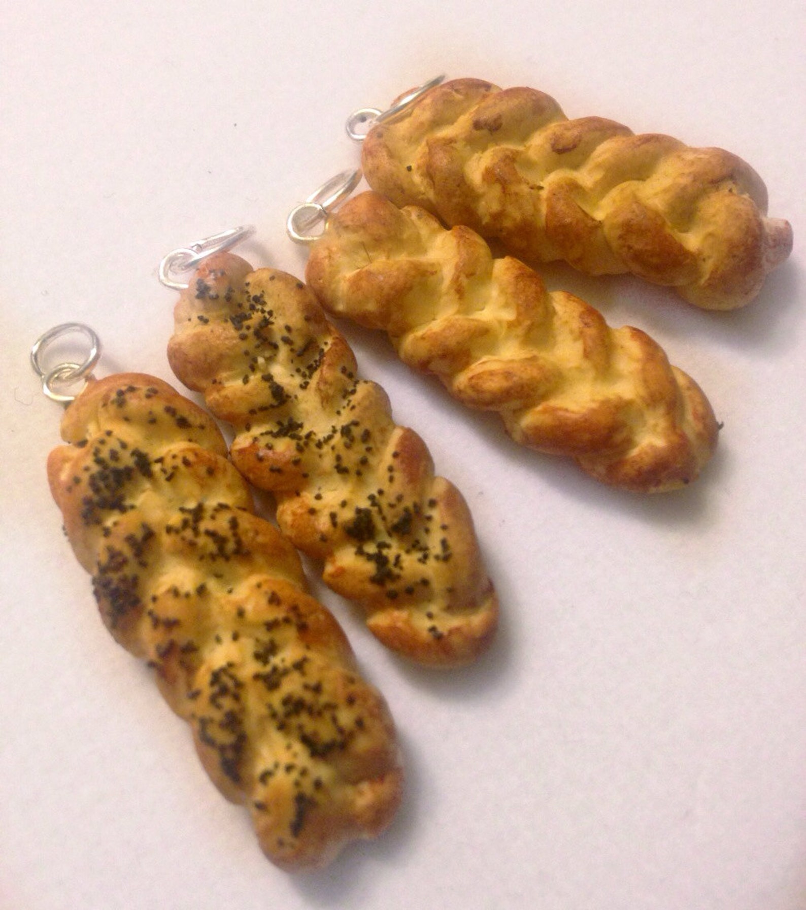 Jewish Challah Charm Decorated With Poppy Seeds Judaic - Etsy Canada