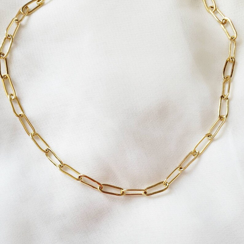 Gold Link Chain Necklace Link Chain Necklace Gold Link - Etsy