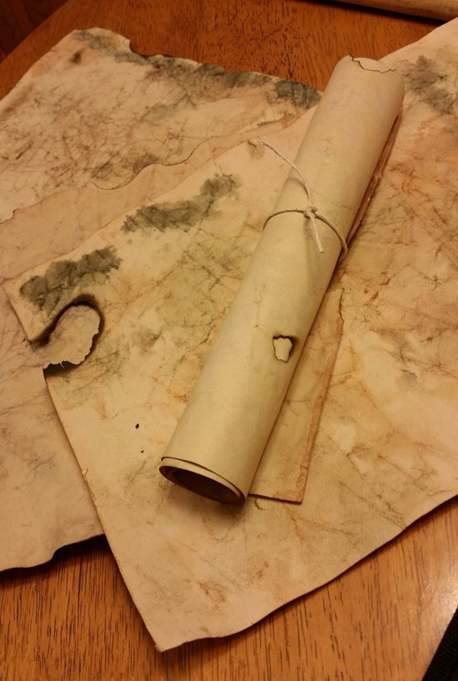 Aged Paper Scrolls, Small or Large, Set of Scrolls, Burned Papers ...