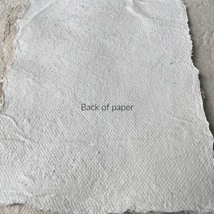 Rustic Handmade Papers, 10 Pieces, Deckle Edged Papers, Recycled, Rough ...