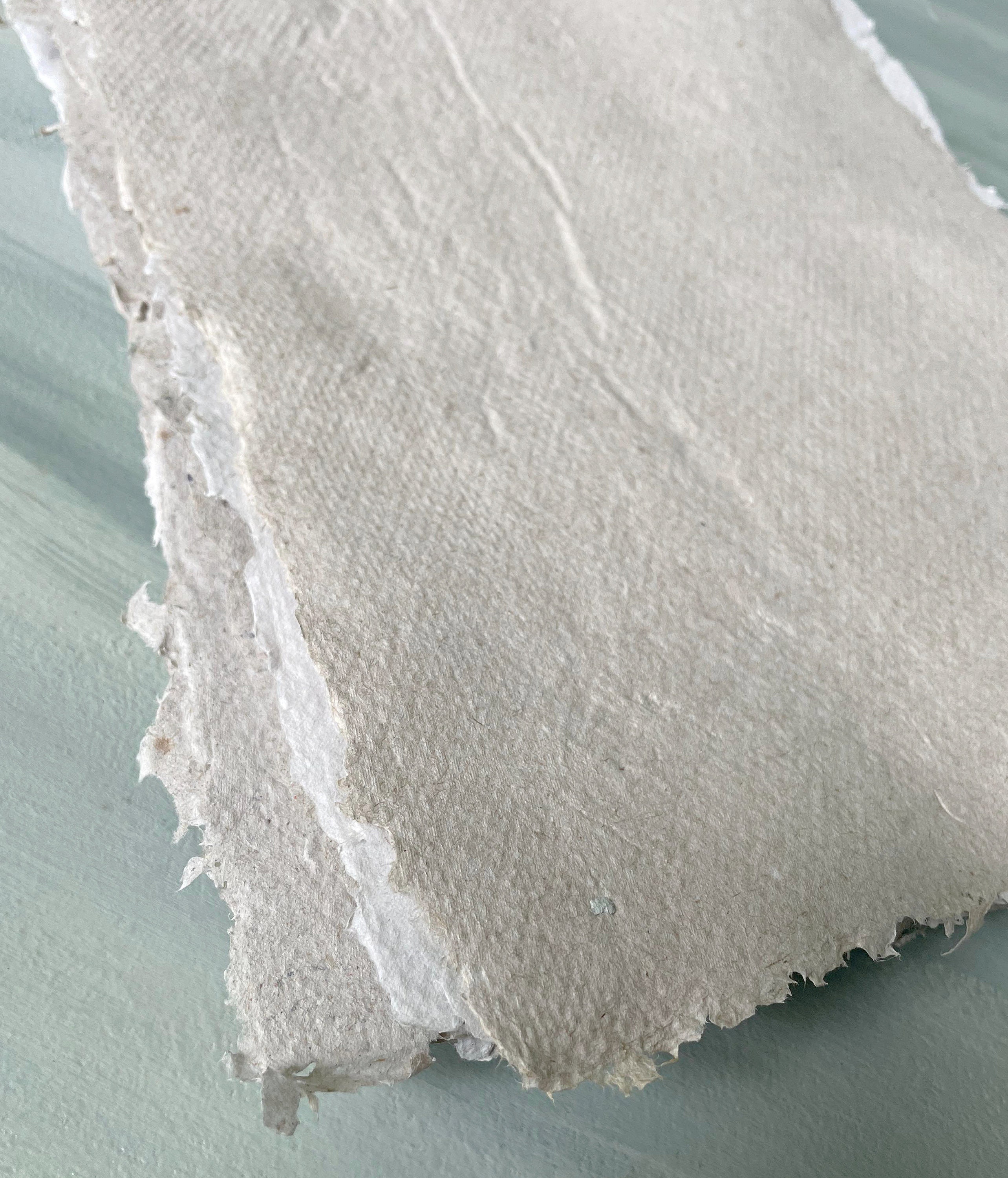 Rustic Handmade Papers, 10 Pieces, Deckle Edged Papers, Recycled, Rough ...