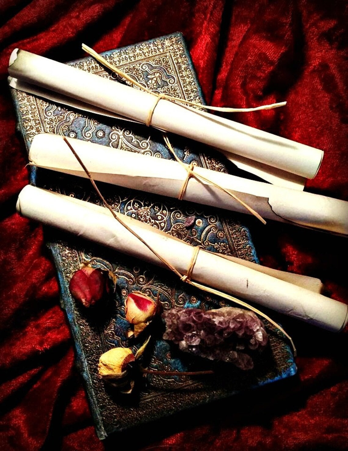 Aged Paper Scrolls, Small or Large, Set of Scrolls, Burned Papers ...