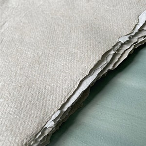 Rustic Handmade Papers, 10 Pieces, Deckle Edged Papers, Recycled, Rough ...