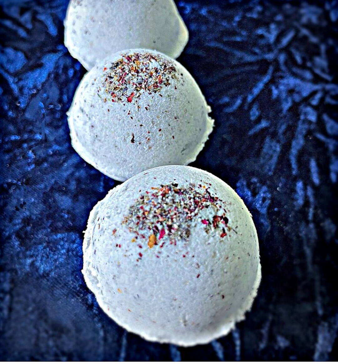 Lavender Rose Bath Bombs, Natural Bath Products, Bath Fizzies With ...