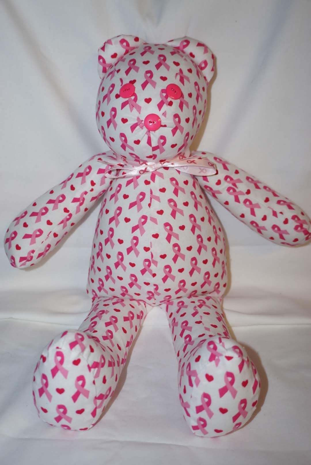 Handmade Breast Cancer Teddy Bear - Etsy