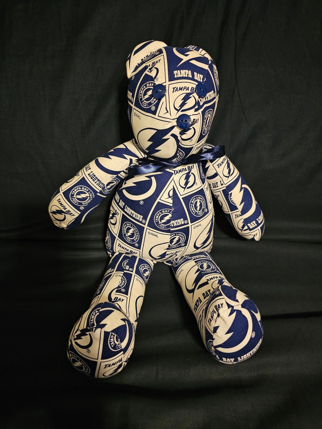 Handmade Tampa Bay Lightning Teddy Bear - Etsy