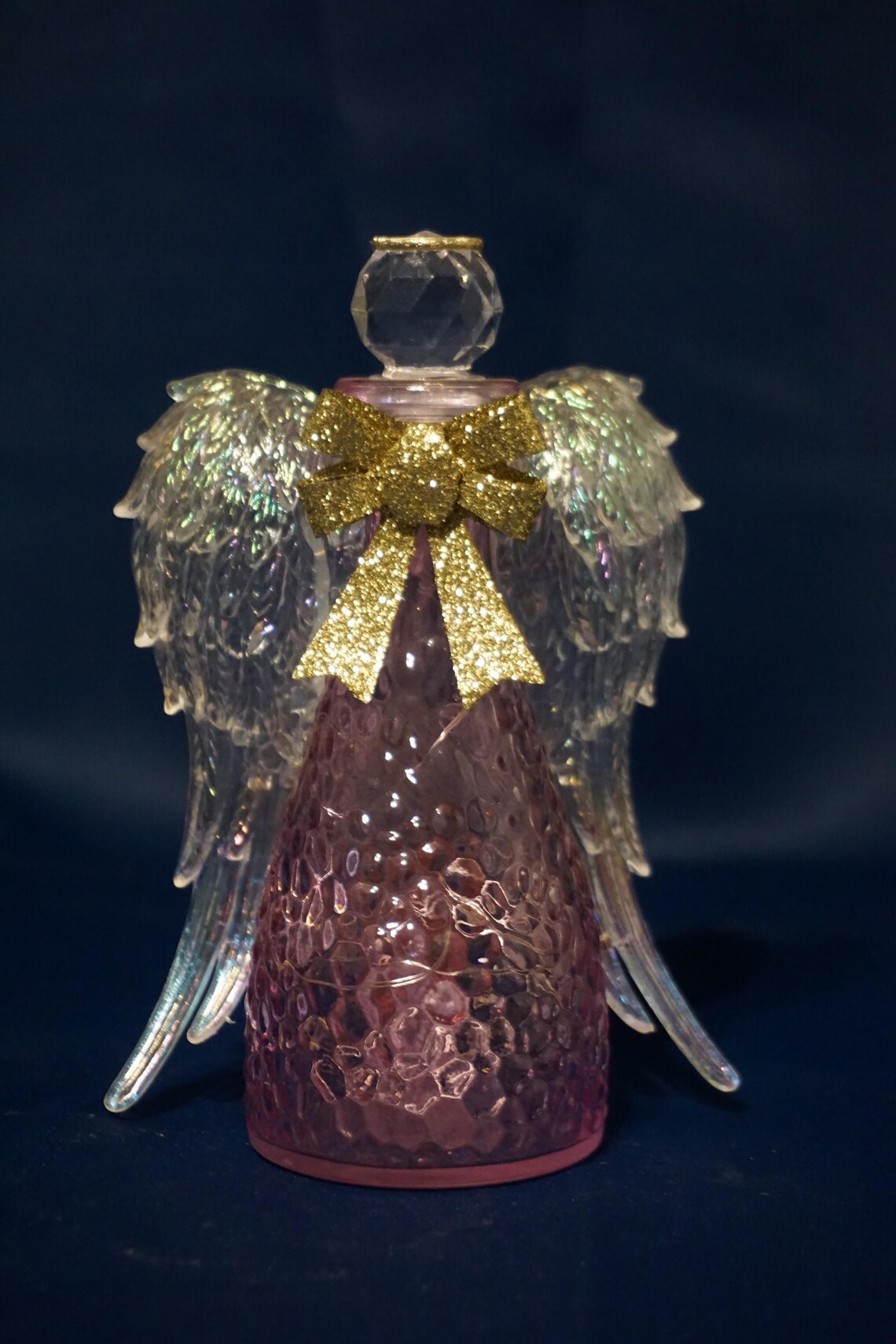 Glass Guardian Angel Decor With LED Fairy Lights - Etsy