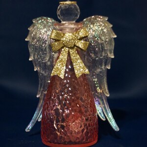 Glass Guardian Angel Decor With LED Fairy Lights - Etsy