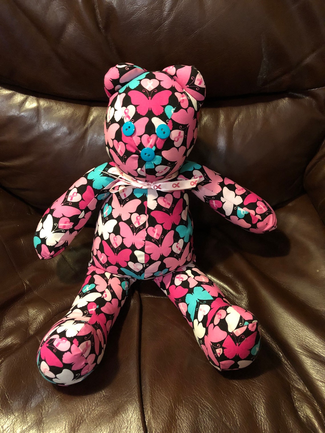 Handmade Breast Cancer Teddy Bear - Etsy