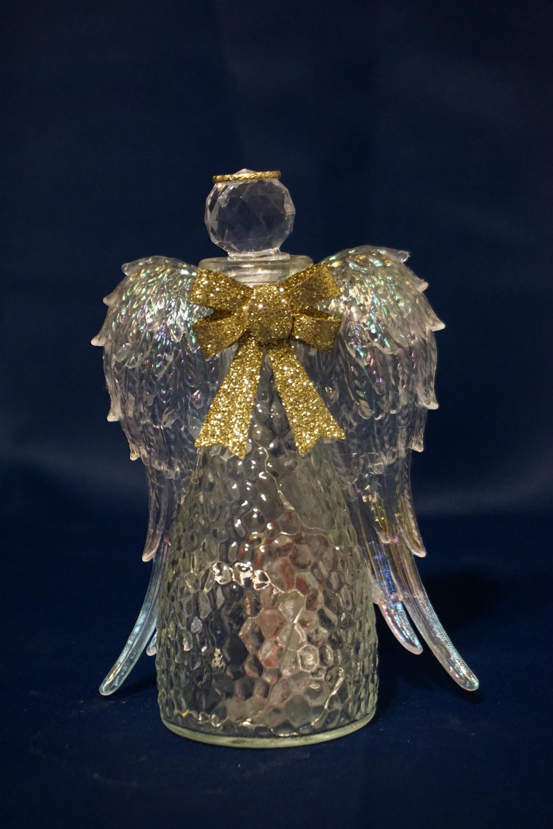 Glass Guardian Angel Decor With LED Fairy Lights - Etsy