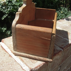Antique French Salt Box Wooden Country Farmhouse Kitchen Treen Ware ...