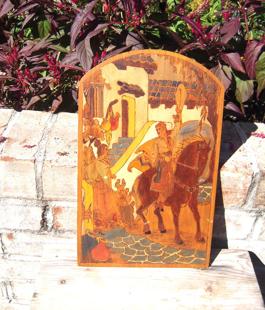 Vintage Woodburning Dibble Studio Los Angeles Gay Caballero Frank ...