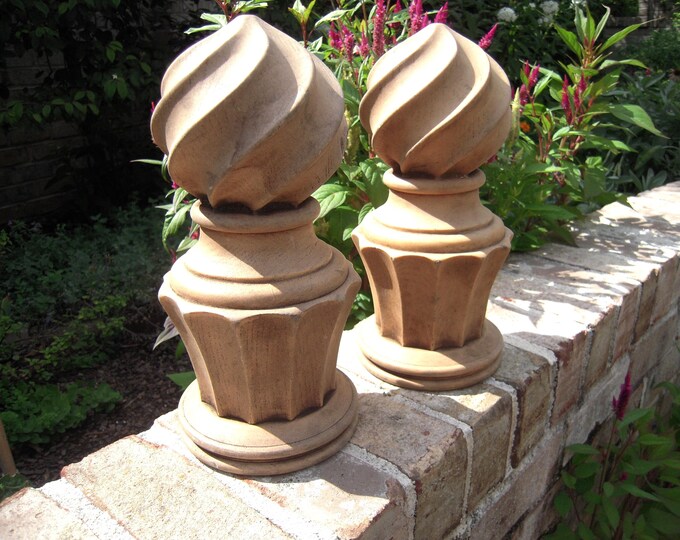Each Monumental Newel Post Cap Vintage Architectural Salvage Bookend - Etsy