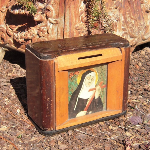 Antique Church Collection Box - Etsy