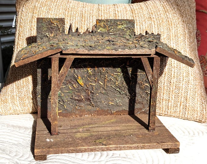 Vintage Creche Stable German Nativity Story Christmas Religious ...