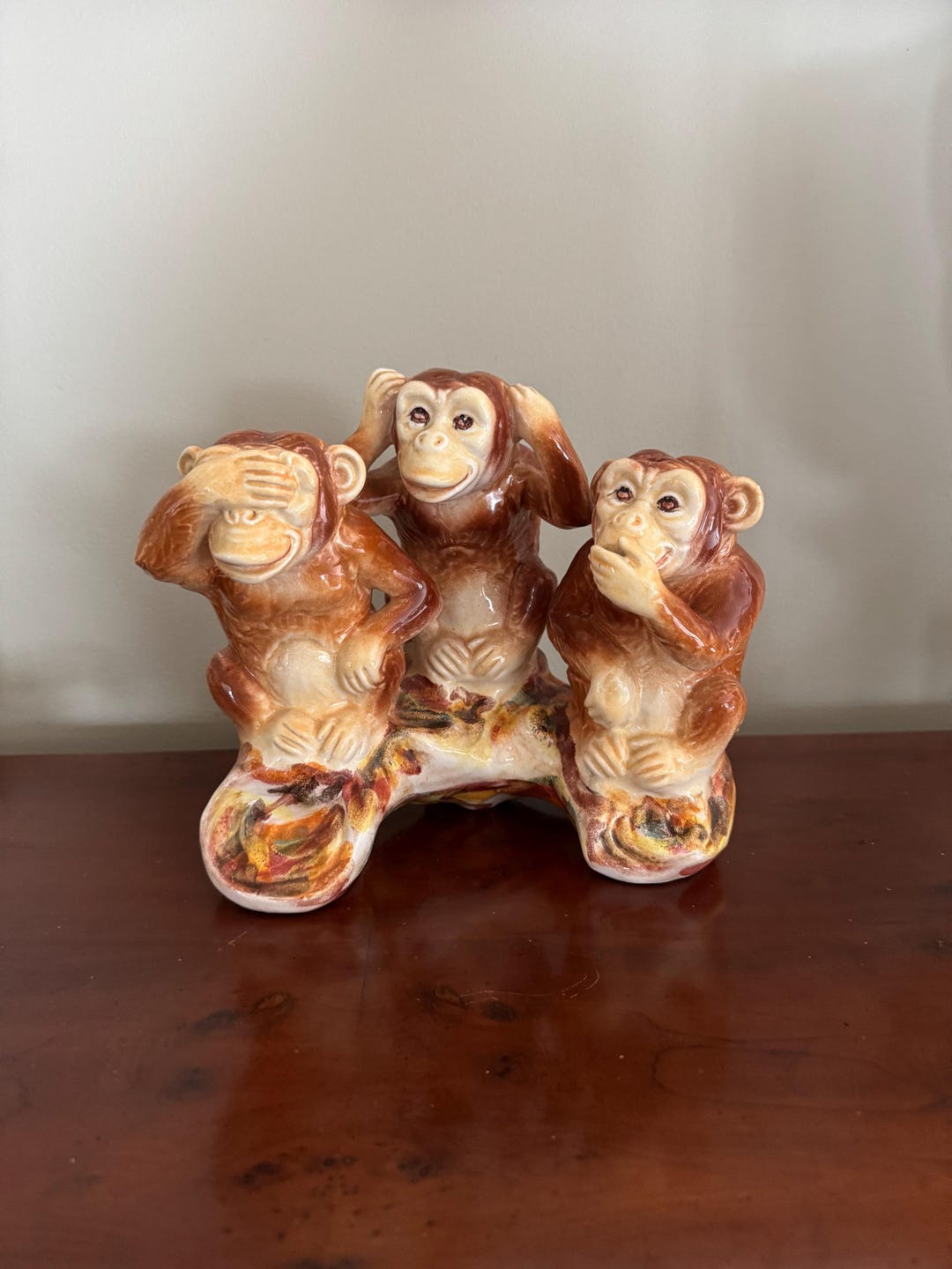 Mid Century Italian Pottery "wise Monkey" Hear No, See No, Speak No ...
