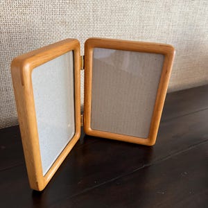 Danish Modern Wood Hinged 5 X 7 Picture Frames Made in Thailand by ...