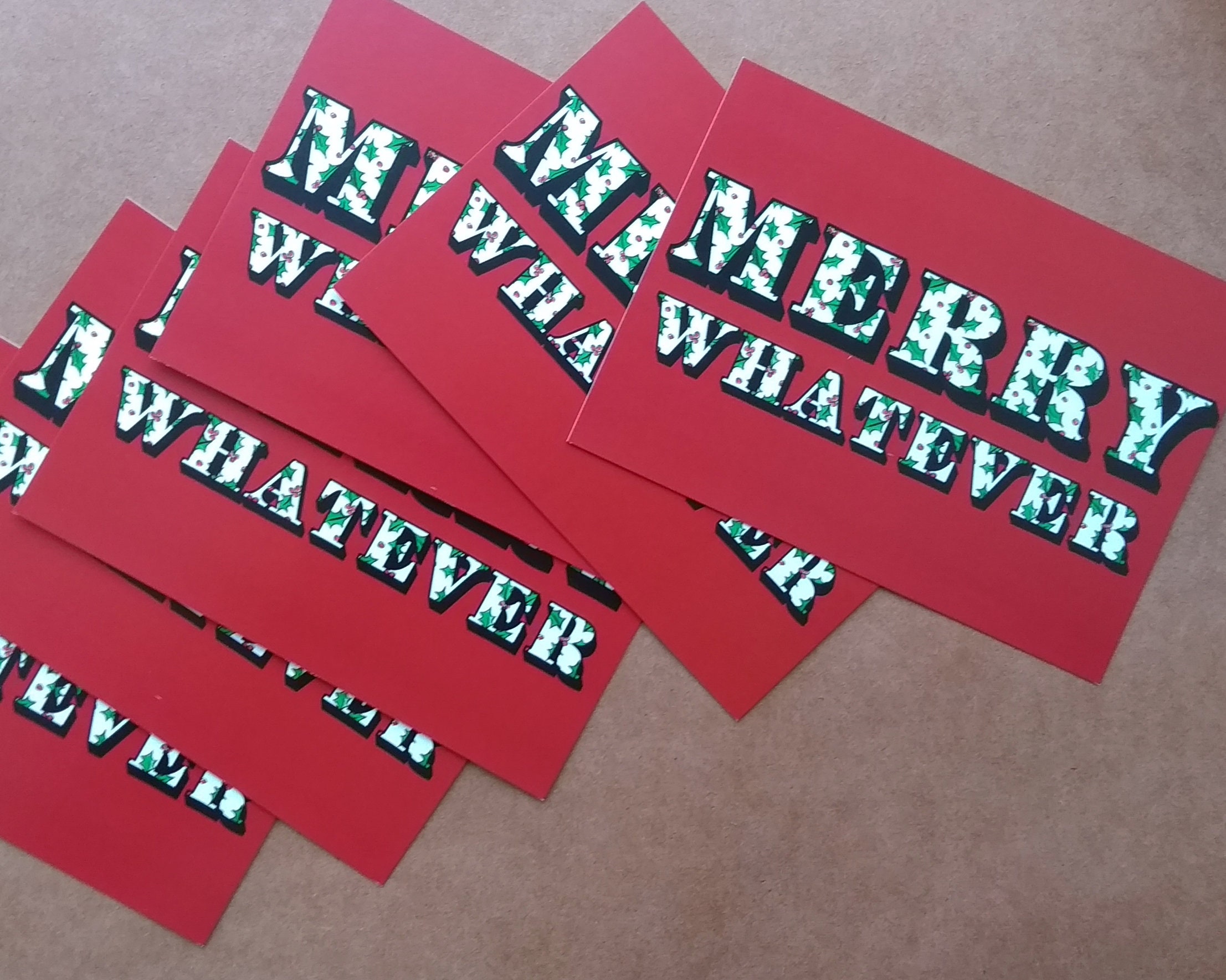 Atheist Christmas Postcards Robot Santa Merry Whatever - Etsy
