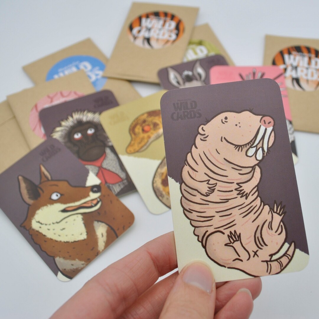 WILD CARDS - Collectible Animal Fact Cards - Etsy