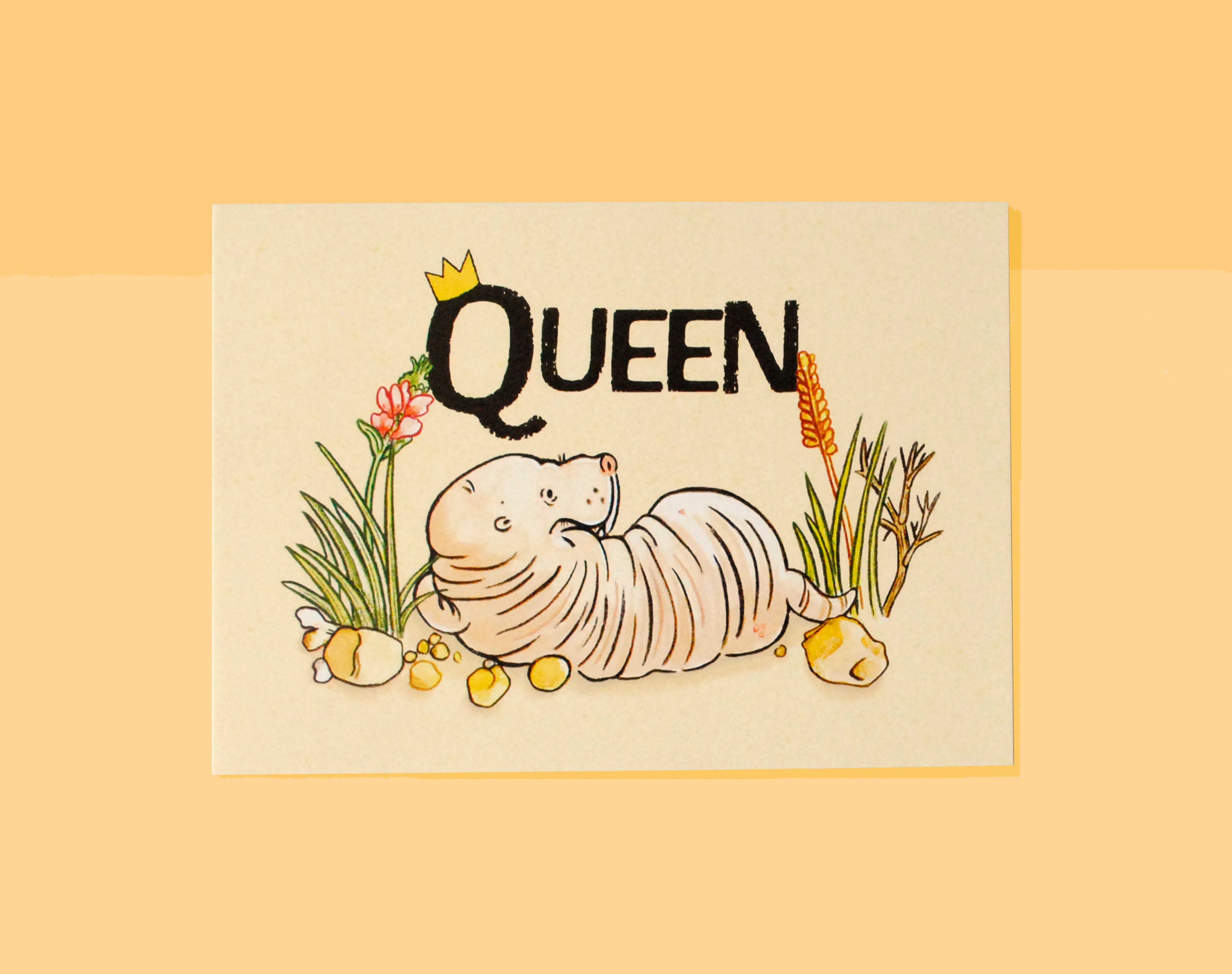 Limited Edition: Queen Naked Mole Rat Postcard Trio A Wildlife Lover's ...