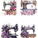 Vintage Sewing Machine Clipart, Victorian Sewing Machine, Victorian ...