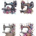 Vintage Sewing Machine Clipart, Victorian Sewing Machine, Victorian ...