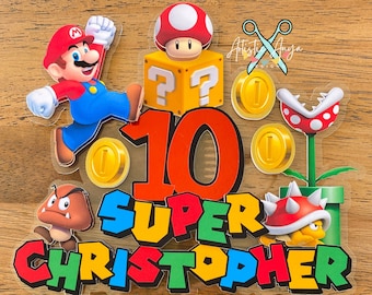 Sonic the Hedgehog Cake Topper Sonic Party Decorations Personalized ...