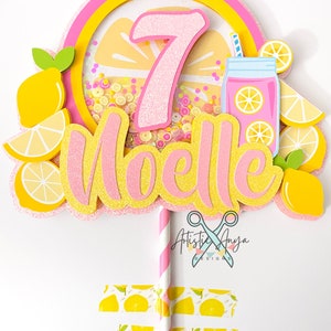 Pink Lemonade Shaker Cake Topper - Two-tti Frutti Party Decorations ...