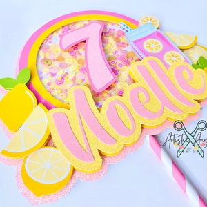 Pink Lemonade Shaker Cake Topper - Two-tti Frutti Party Decorations ...