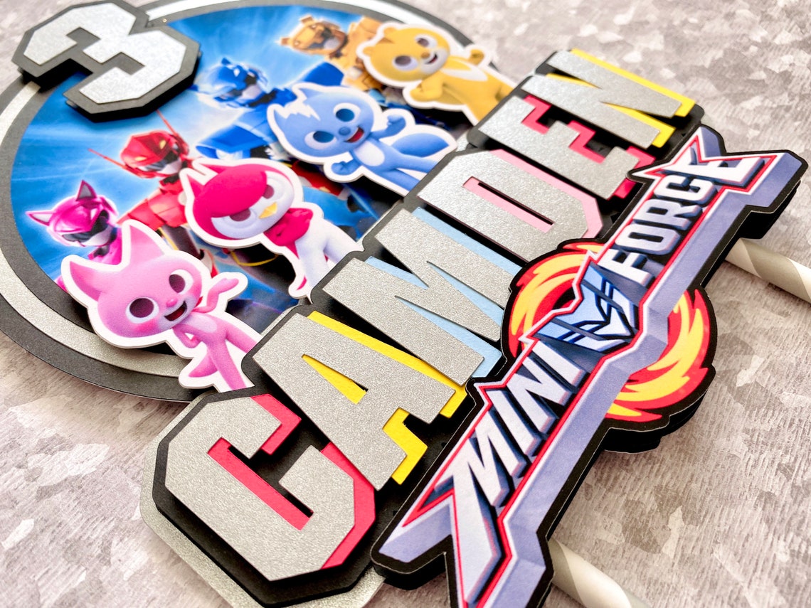 Mini Force Cake Topper Mini Force Party Decorations | Etsy