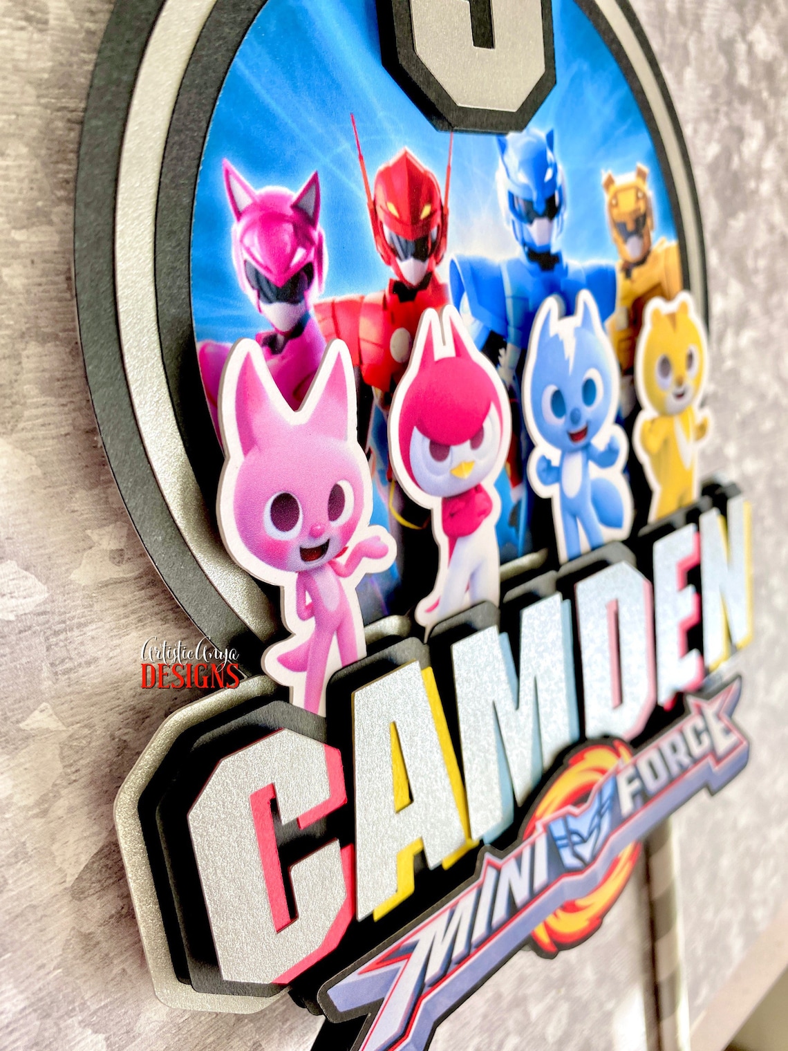 Mini Force Cake Topper Mini Force Party Decorations | Etsy