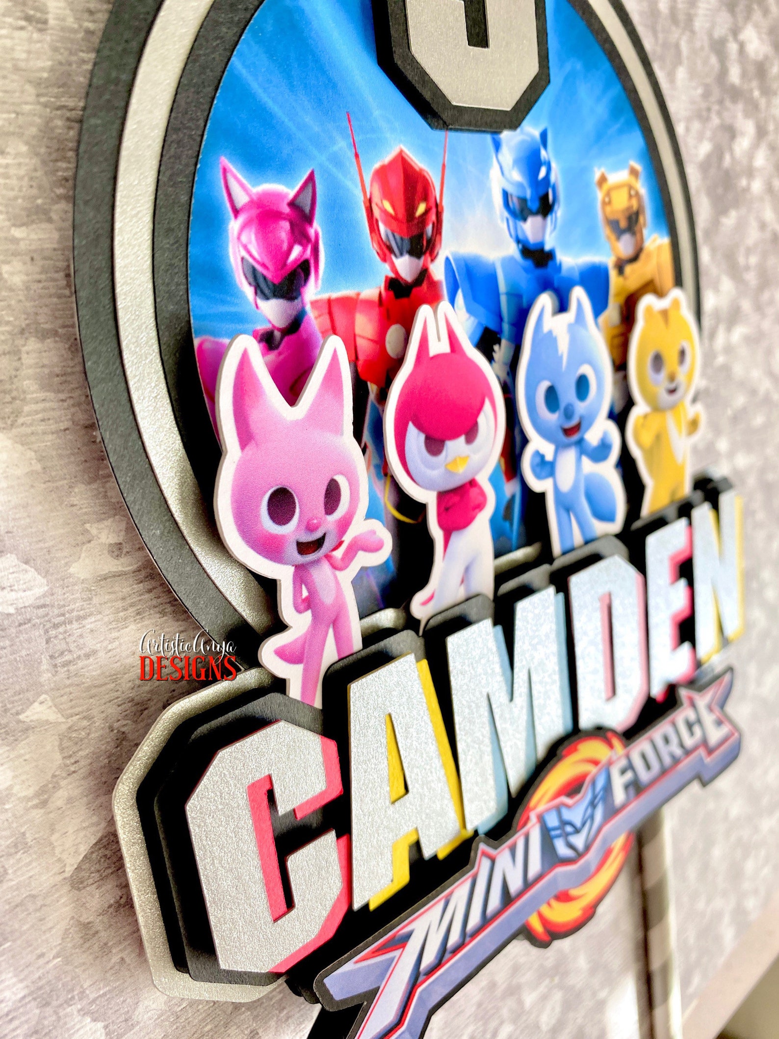 Mini Force Cake Topper Mini Force Party Decorations | Etsy