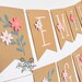 Boho Wildflowers Baby Shower Banner Pink, Brown & Cream Decorations ...