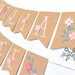 Boho Wildflowers Baby Shower Banner - Pink, Brown & Cream Decorations ...