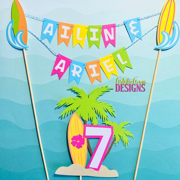 Bunting Cake Topper - Etsy