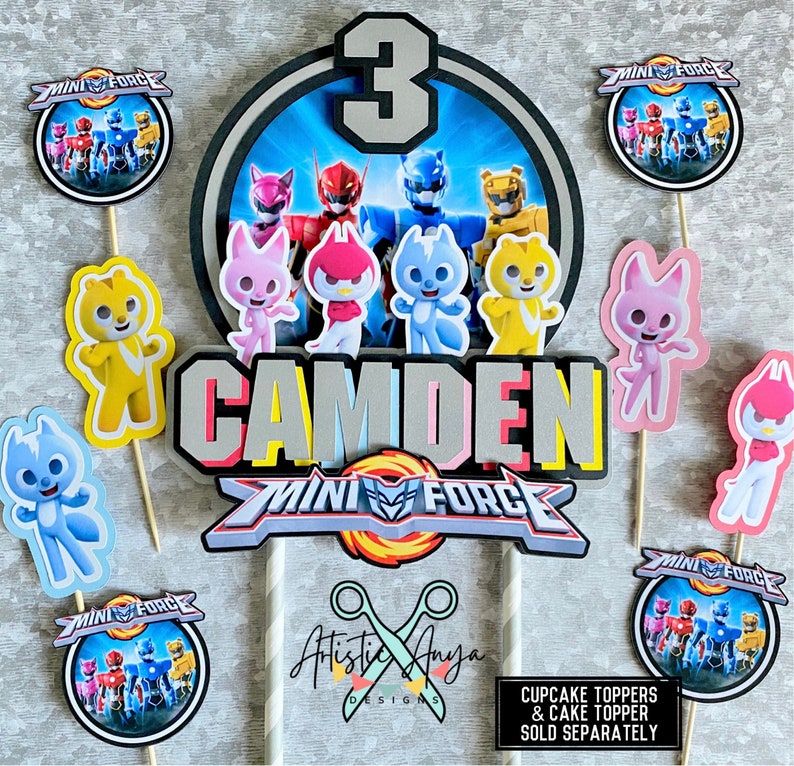 Mini Force Cake Topper Mini Force Party Decorations | Etsy