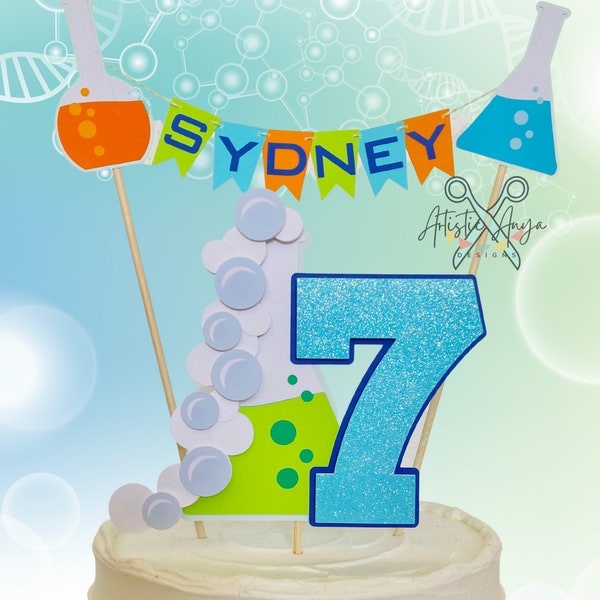 Science Cake Topper - Etsy