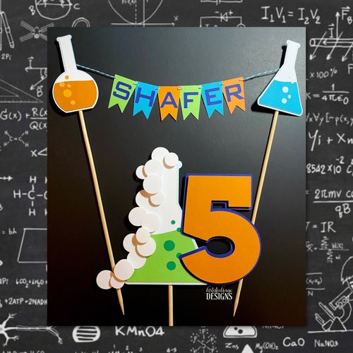 Scientist Cake Topper/mad Science Party/science Party - Etsy