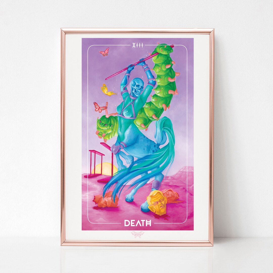 Death Tarot Card Art Print - Etsy