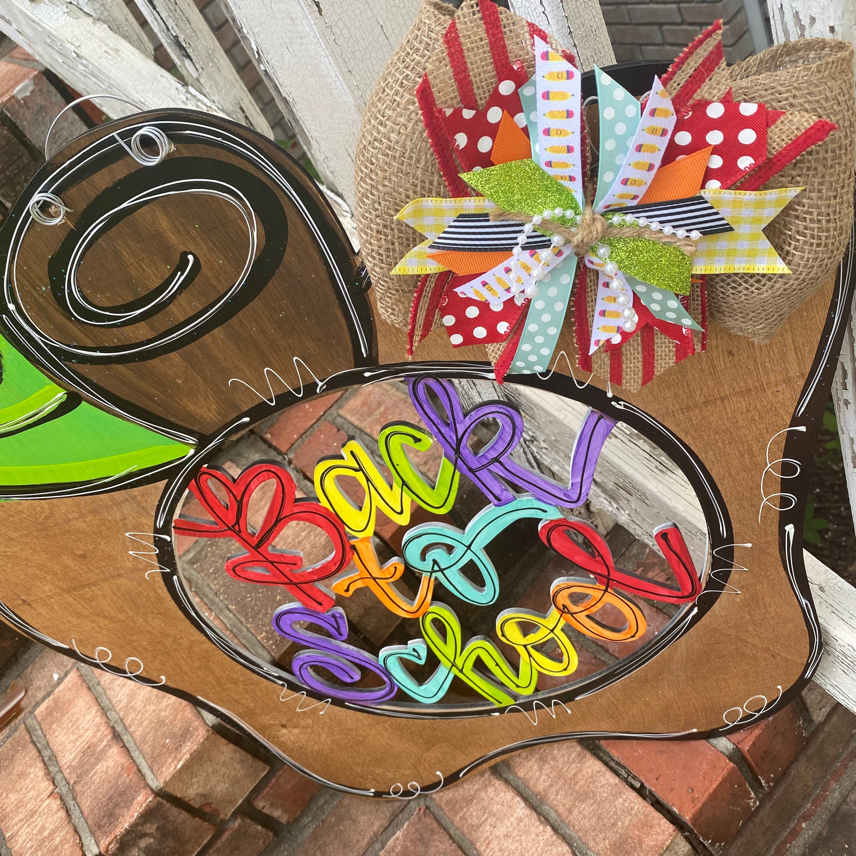 Back to School Door Hanger - School Door Hanger - Classroom Door Decor ...